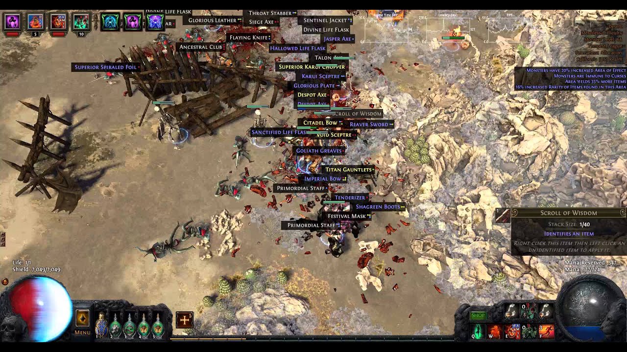 Path of Exile: CI SRS Witch Desert Map [Tempest] - YouTube