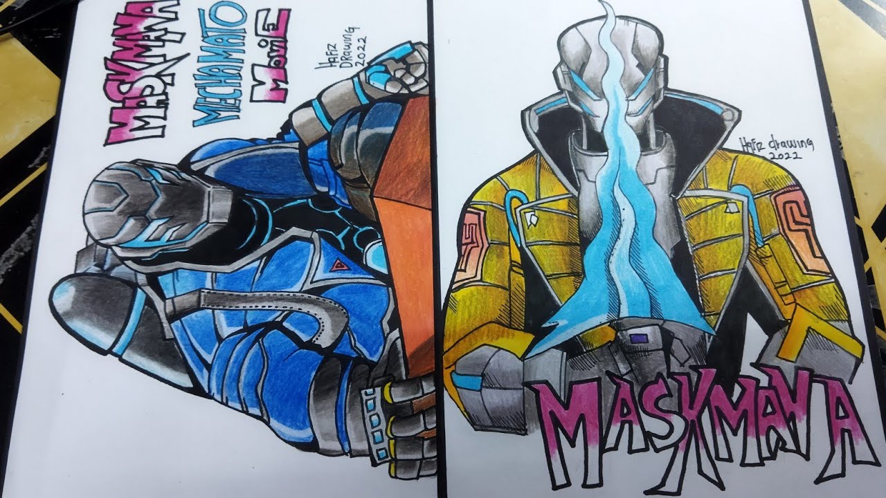 Cara Mewarna MaskMana Dengan Mudah ‼️ #mechamato #mechamatomovie - YouTube