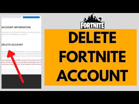 How to Delete Fortnite Account (2022) | Epic Games - YouTube