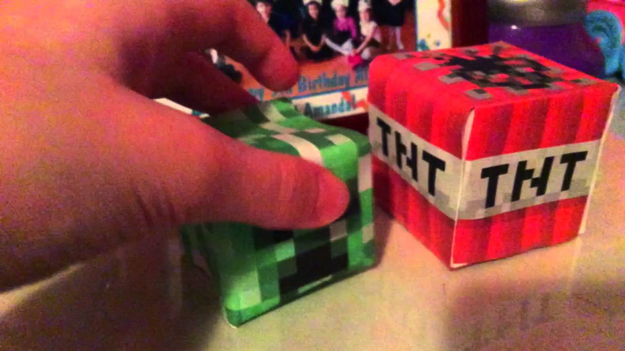 Diy origami Minecraft blocks - YouTube
