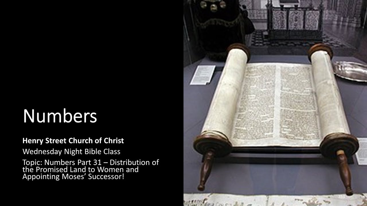 Numbers Part 31 – Distribution of the Promised Land to Women and ...