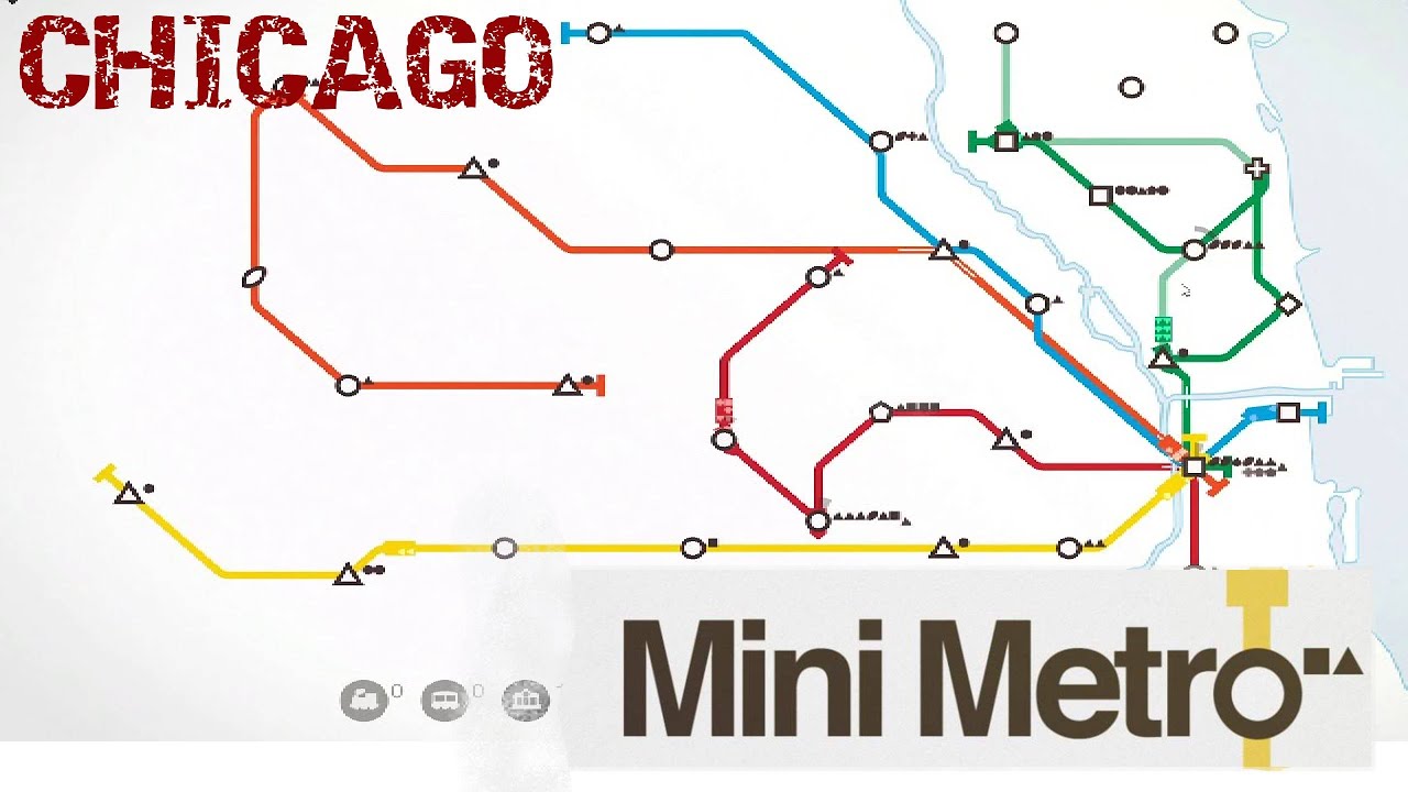 Mini Metro - Chicago (How to complete, Tips and Tricks) - YouTube