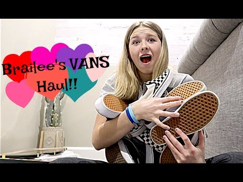 Brailee's Huge Vans Collection!! - YouTube