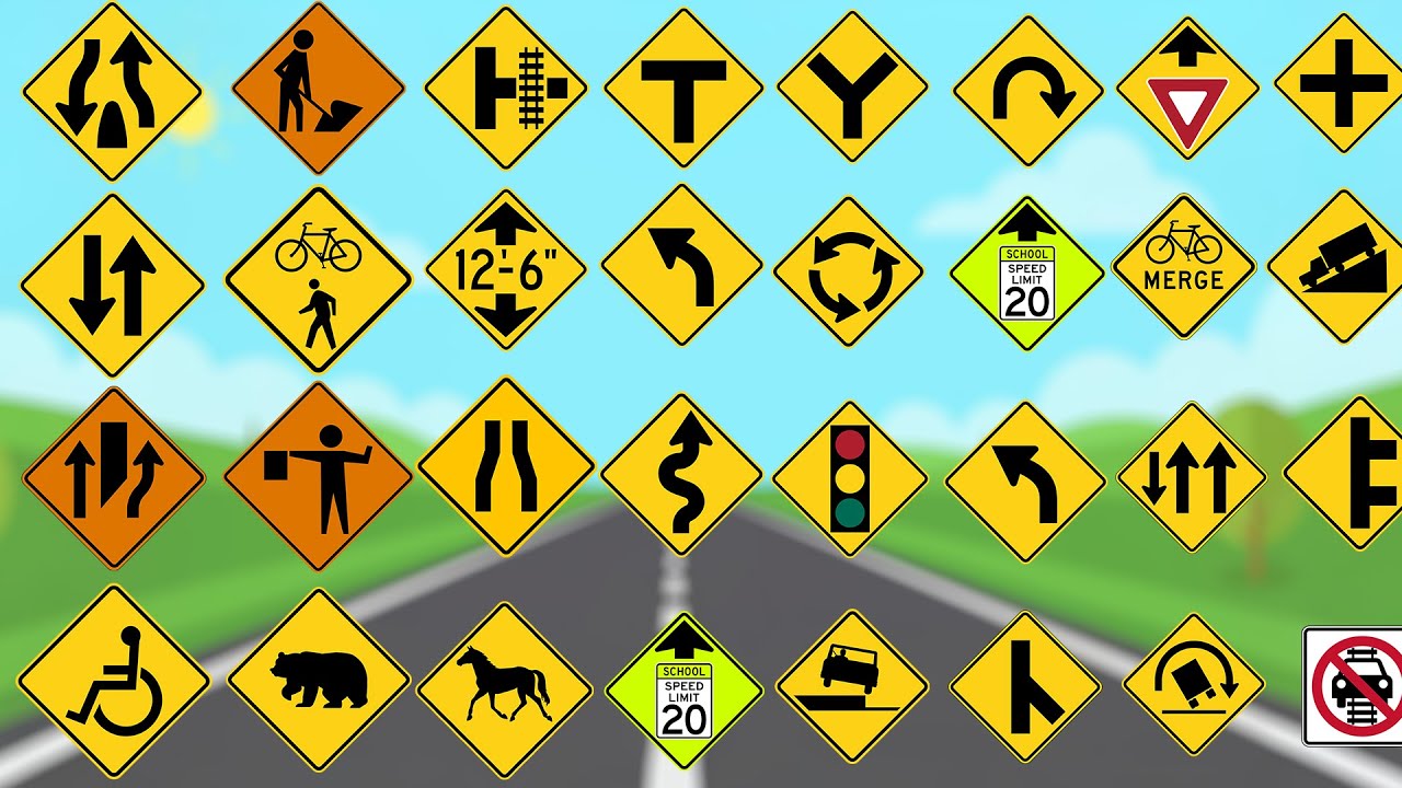 40 Road Signs You NEED to Know Before the Driving Test | Traffic Sign ...