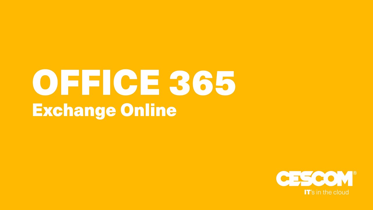 CESCOM Exchange Online - YouTube