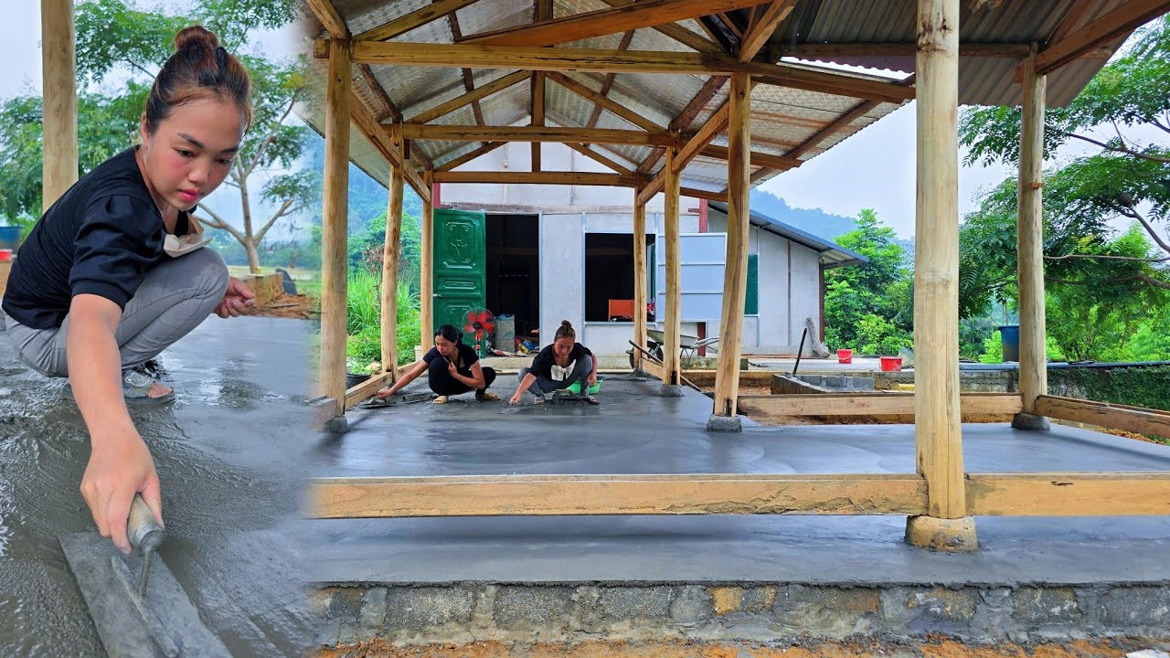 We Built a Concrete Foundation for Our Wooden House by Hand | 2 Days of ...