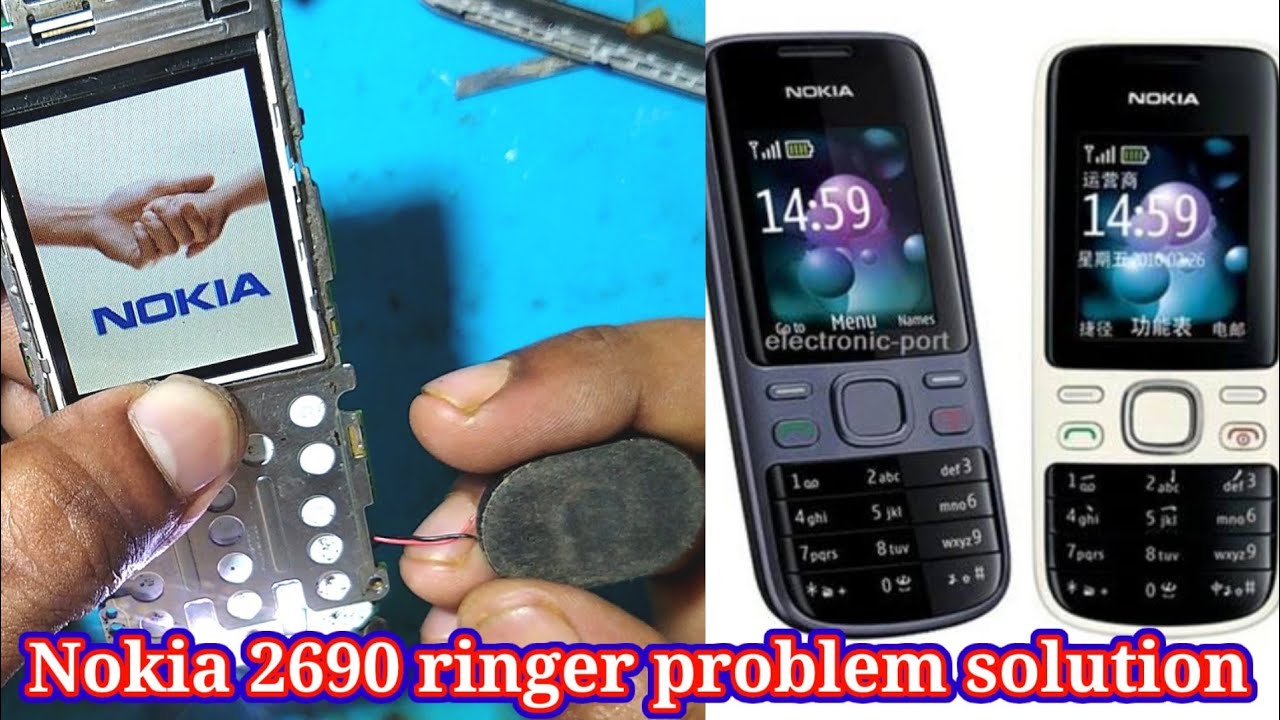 💫Nokia 2690 ringer problem, solution // Nokia keypad, mobile sound ...