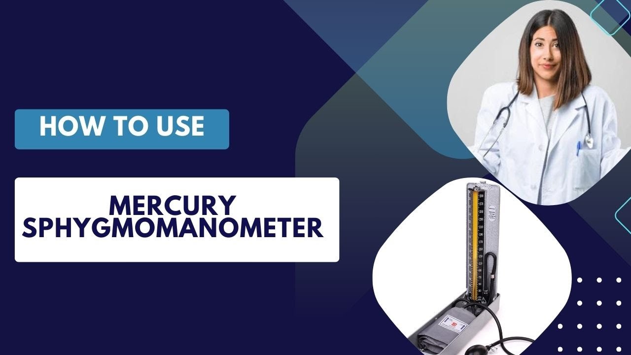 How to check B.P using mercury sphygmomanometer - YouTube