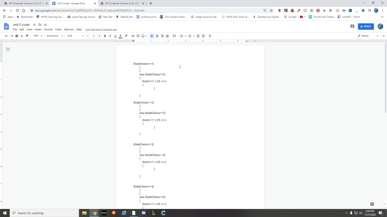 AP Comp Sci Unit 5 YouTube AP Comp Sci Unit 5 YouTube