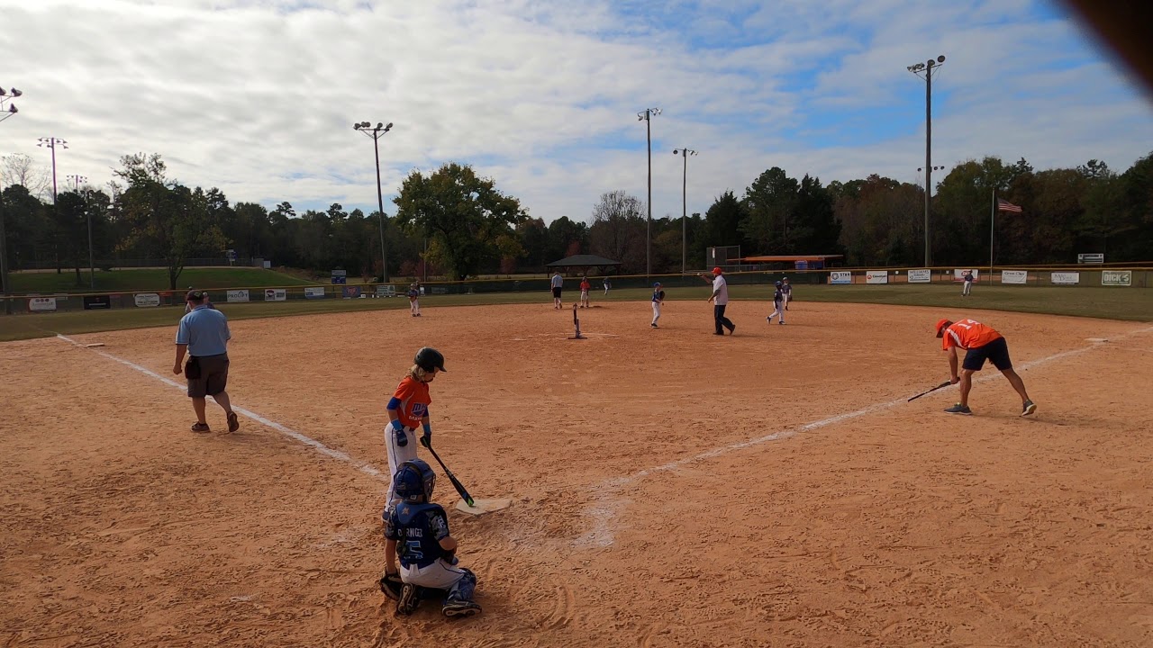 Top of 6th Pineville Blue Sox Meade 8u vs Mara Mayhem 8u - YouTube