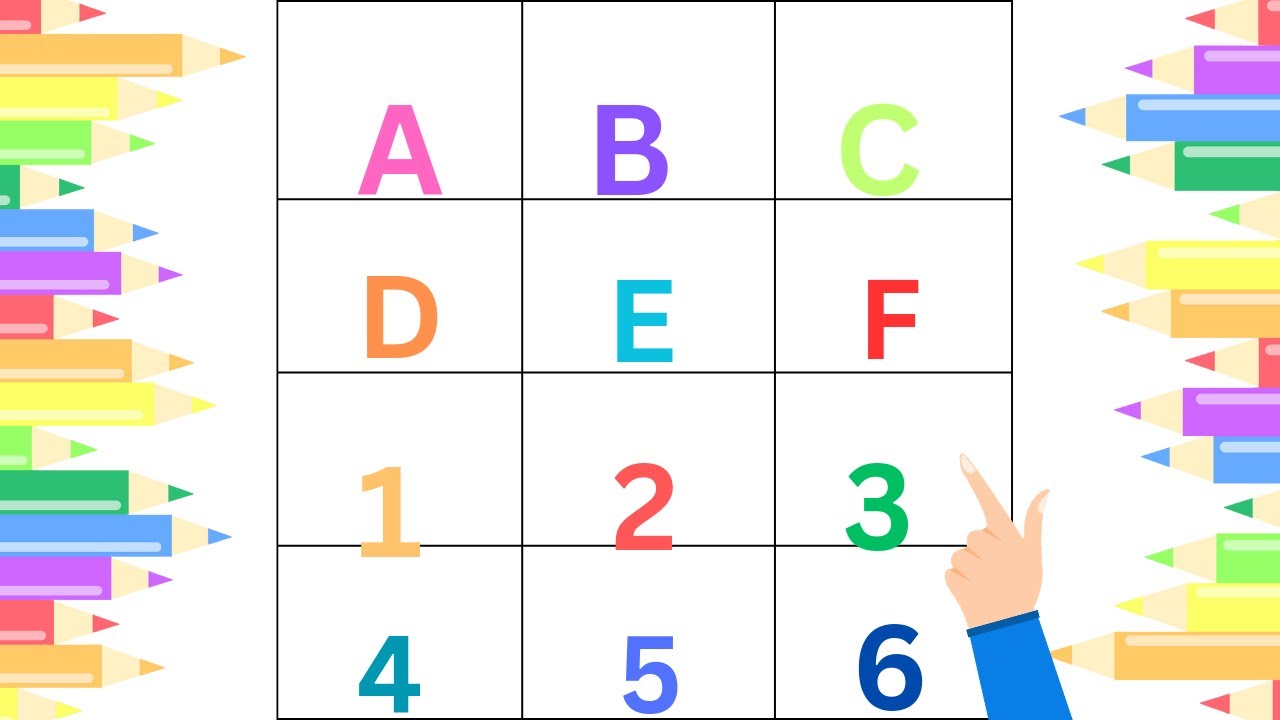 Learn numbers and colours|Shapes for kids and Toddlers|Learn to draw 2d ...