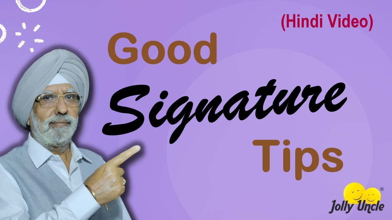 Analysis of Signature & Handwriting | 5 Tips for Good Signature | - YouTube