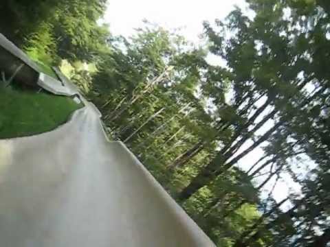 Alpine Slide at Stowe Mountain Resort - YouTube