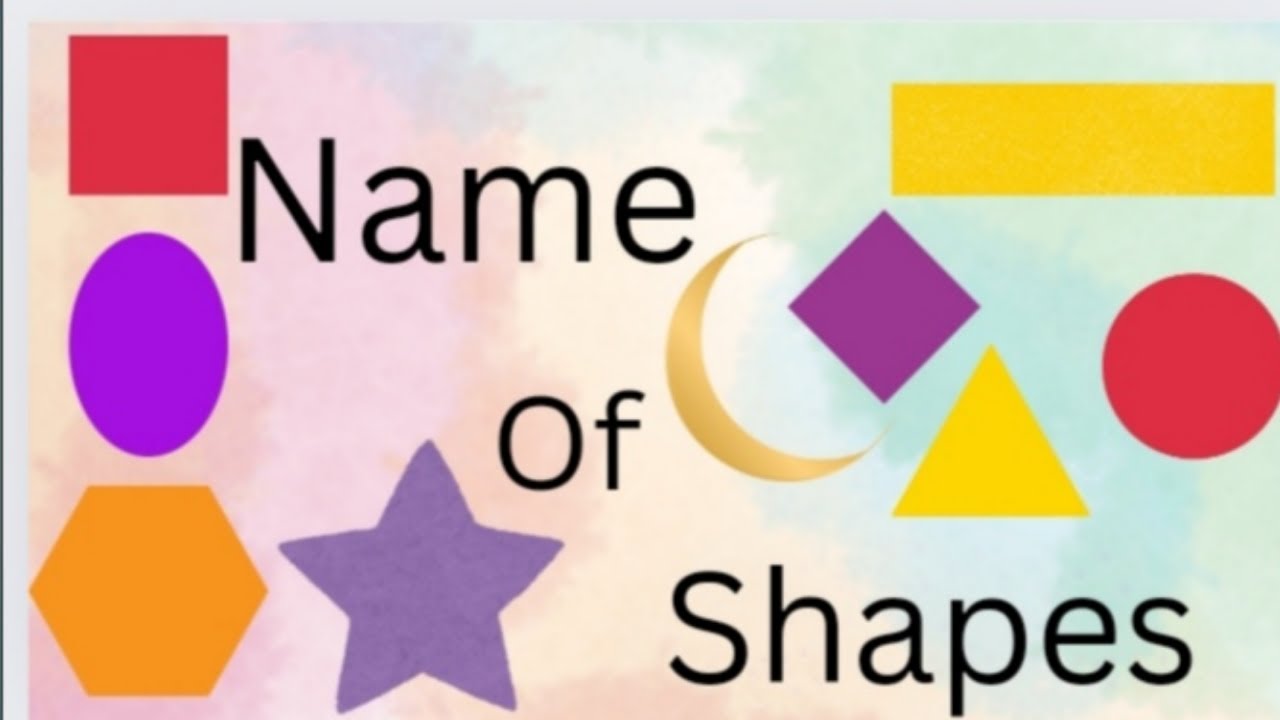 Name of shapes in English with pictures and spelling #kids learning ...