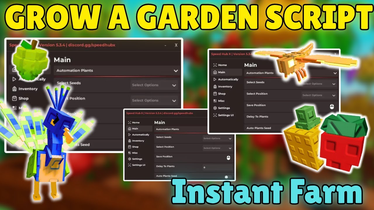 ⚡ INSTANT FARM Script for Grow a Garden! | Max Seeds, Pets & XP in ...