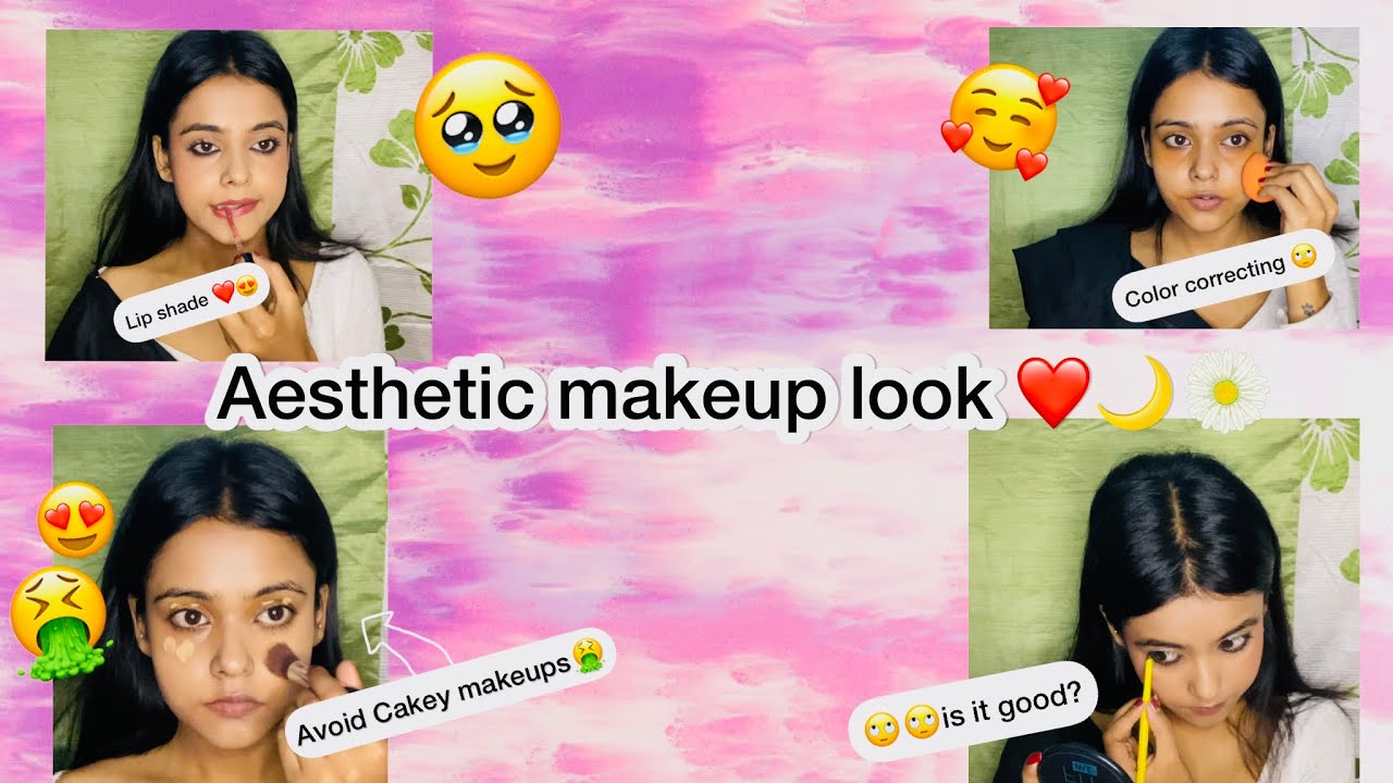 Aesthetic Makeup Look ️ ️‍🔥||Simple eye makeup ||🥰traditional look🌻 ...