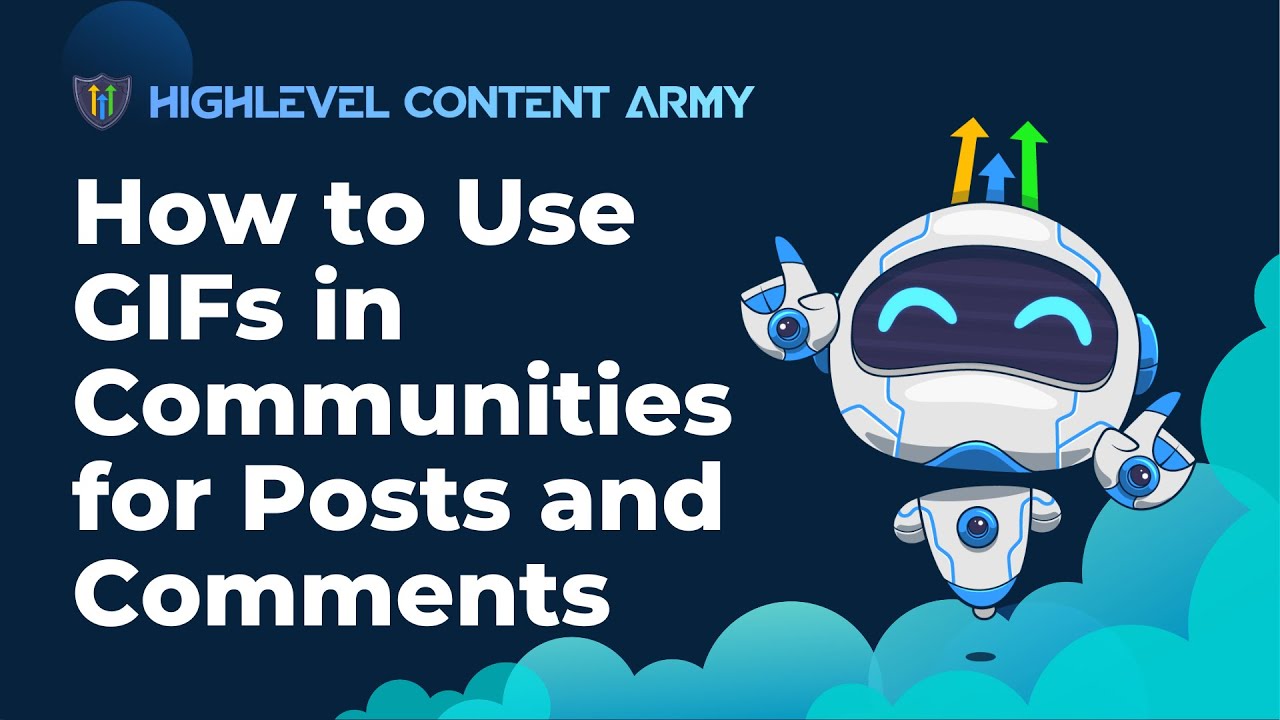 How to Use GIFs in Communities for Posts and Comments - YouTube