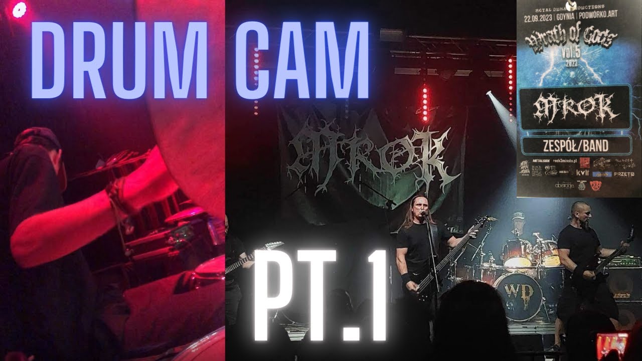 DRUM CAM 1 - Live death metal concert (QUALITY AUDIO) - YouTube