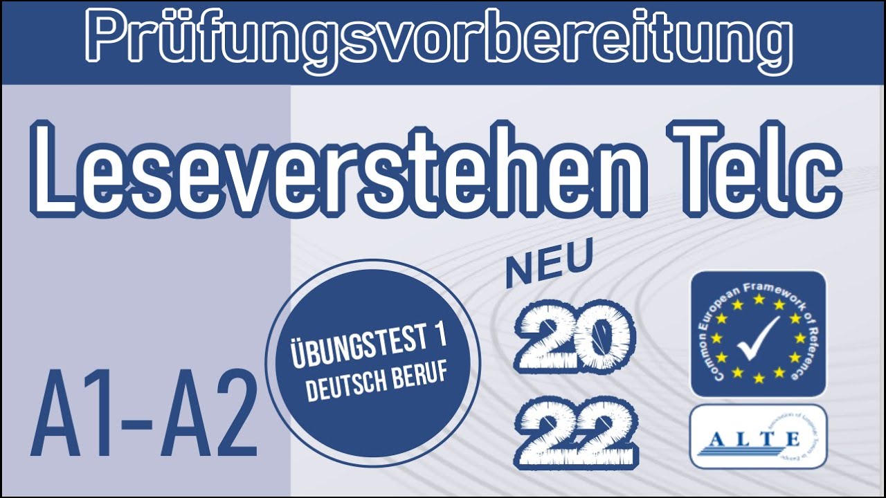 Telc Start Deutsch 2 Lesen | ÜBUNGSTEST 1 | Prüfungsvorbereitung A2 ...