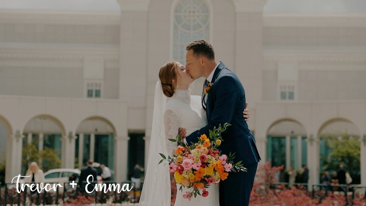 Trevor & Emma Allred Wedding Day - YouTube