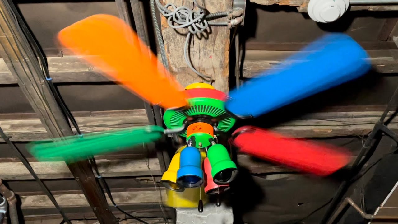 Hampton Bay Carousel Ceiling Fan 52” (CEI)(Blacklight Reflective)(No ...