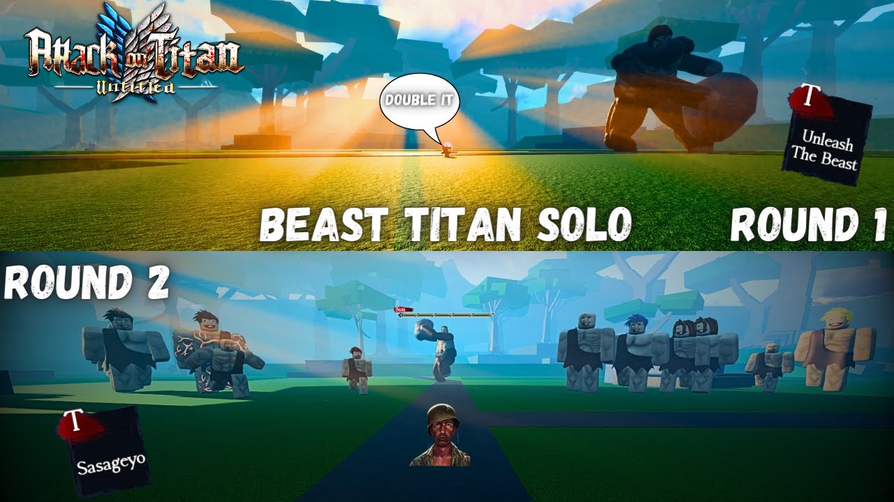 Soloing Beast Titan TWICE (U:AOT) - YouTube