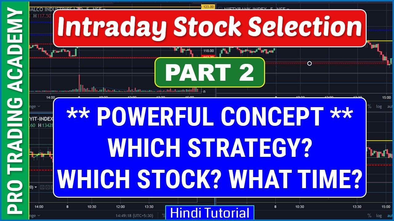 How to Select Stocks for Intraday | Stock Selection Best Strategy ...