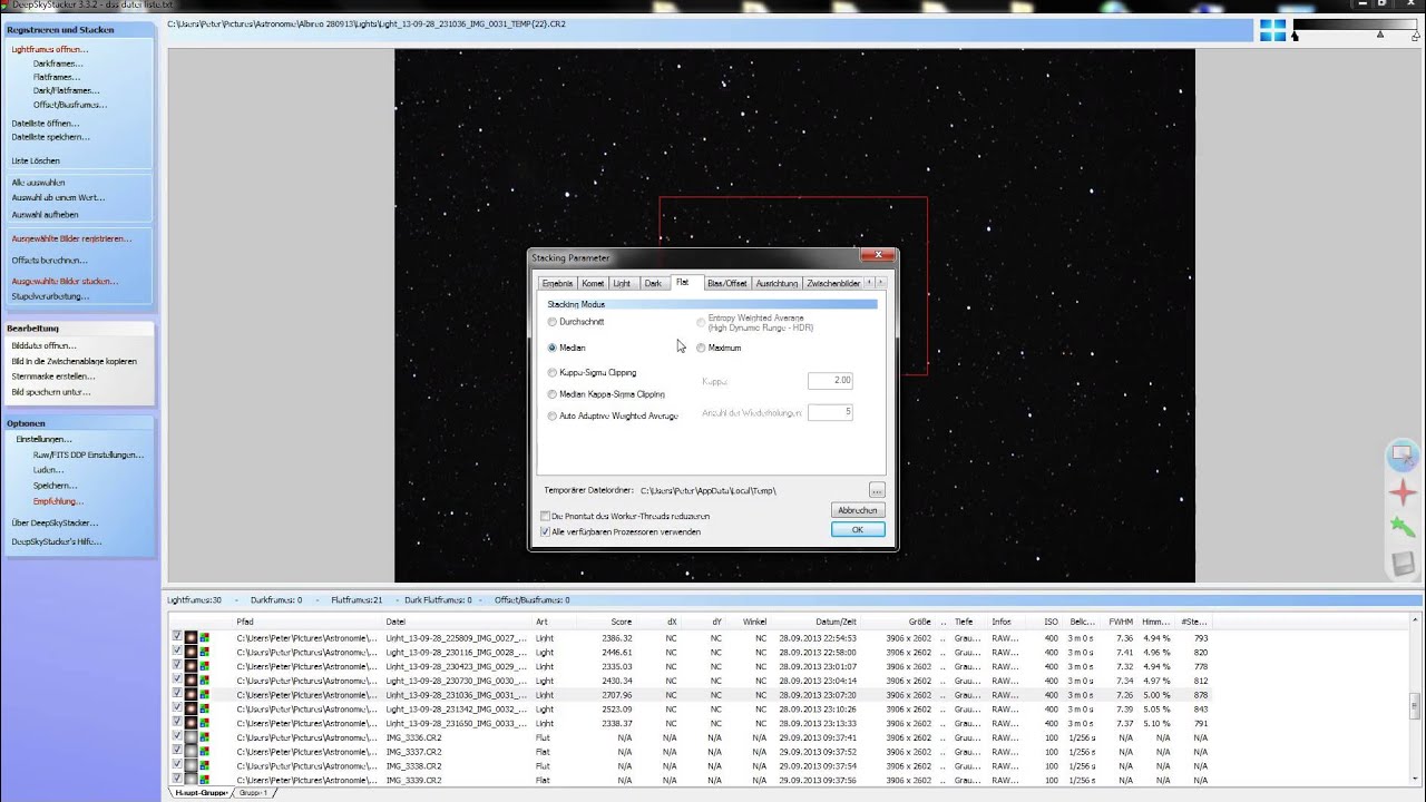 Deep Sky Stacker (DSS) Tutorial Teil 2 - YouTube