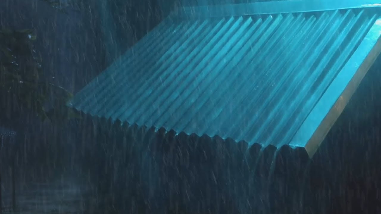 Goodbye Stress to Sleep Soundly with Heavy Rain 💤 Strong Wind & Thunder ...