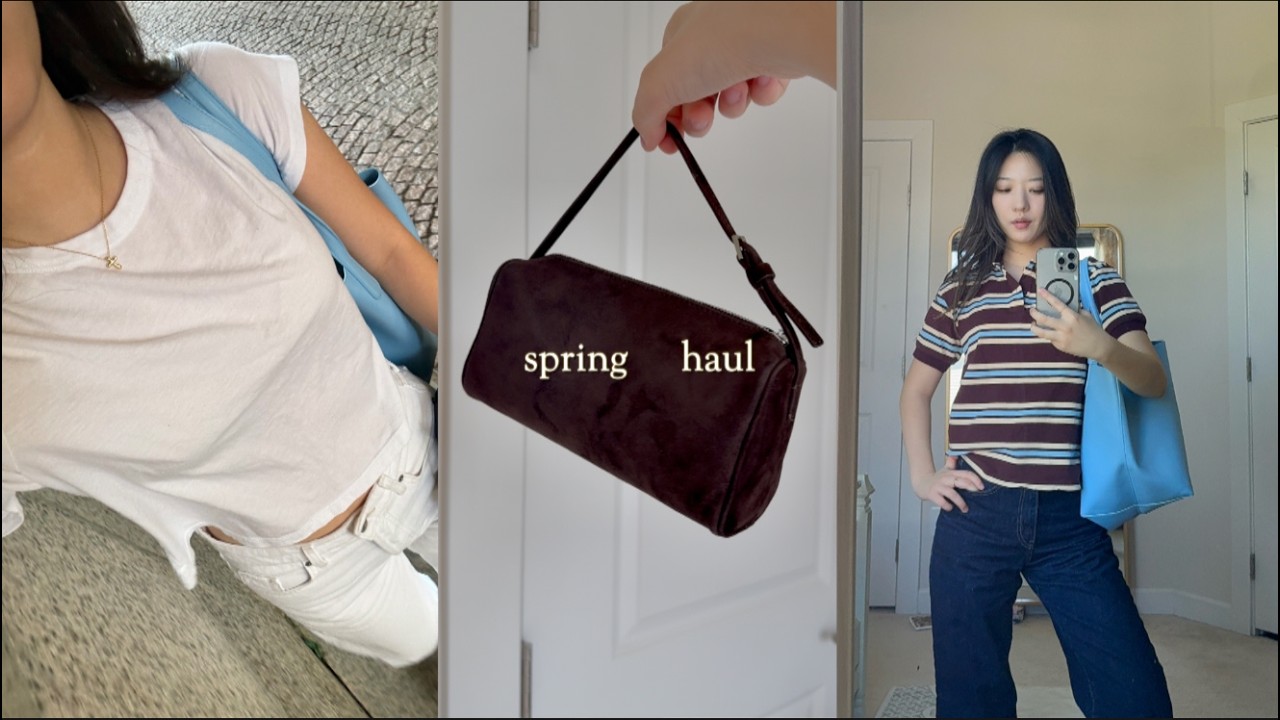 spring haul 🌼 what’s new in my wardrobe !! - YouTube