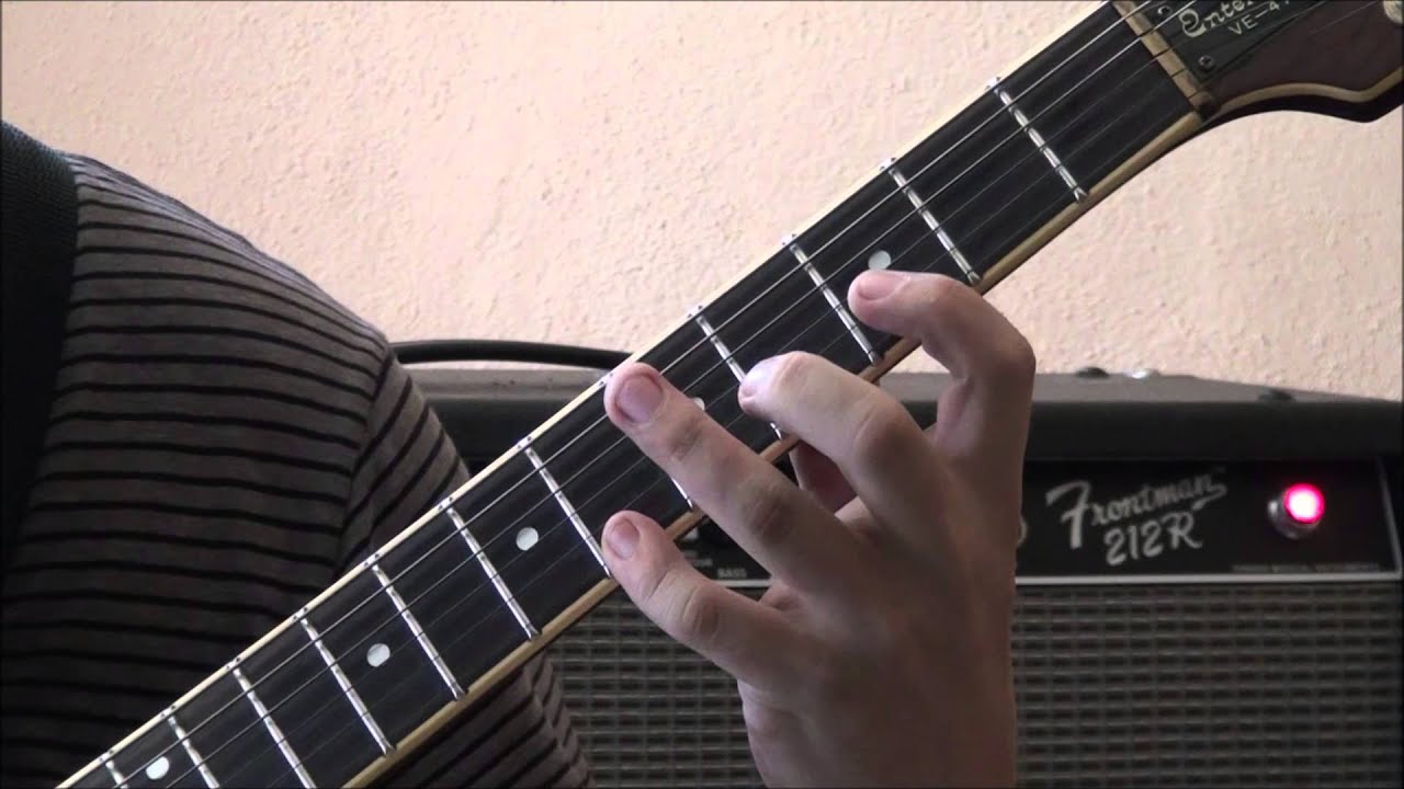 F Dorian Scale (3 notes per string) guitar - YouTube