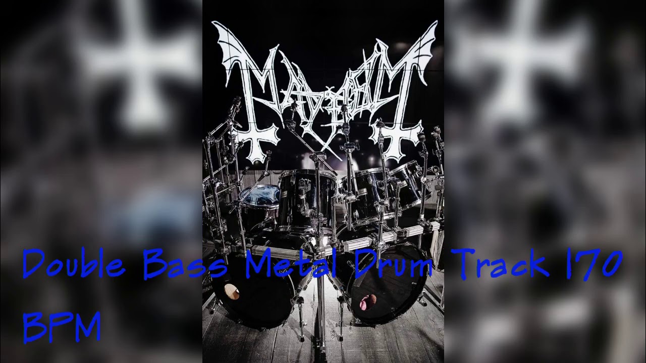 Double Bass Metal Drum Track 170 BPM - YouTube