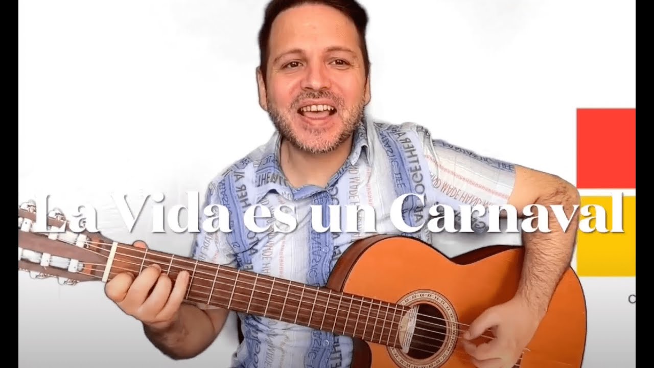 LA VIDA ES UN CARNAVAL - CELIA CRUZ - TUTORIAL GUITARRA - YouTube