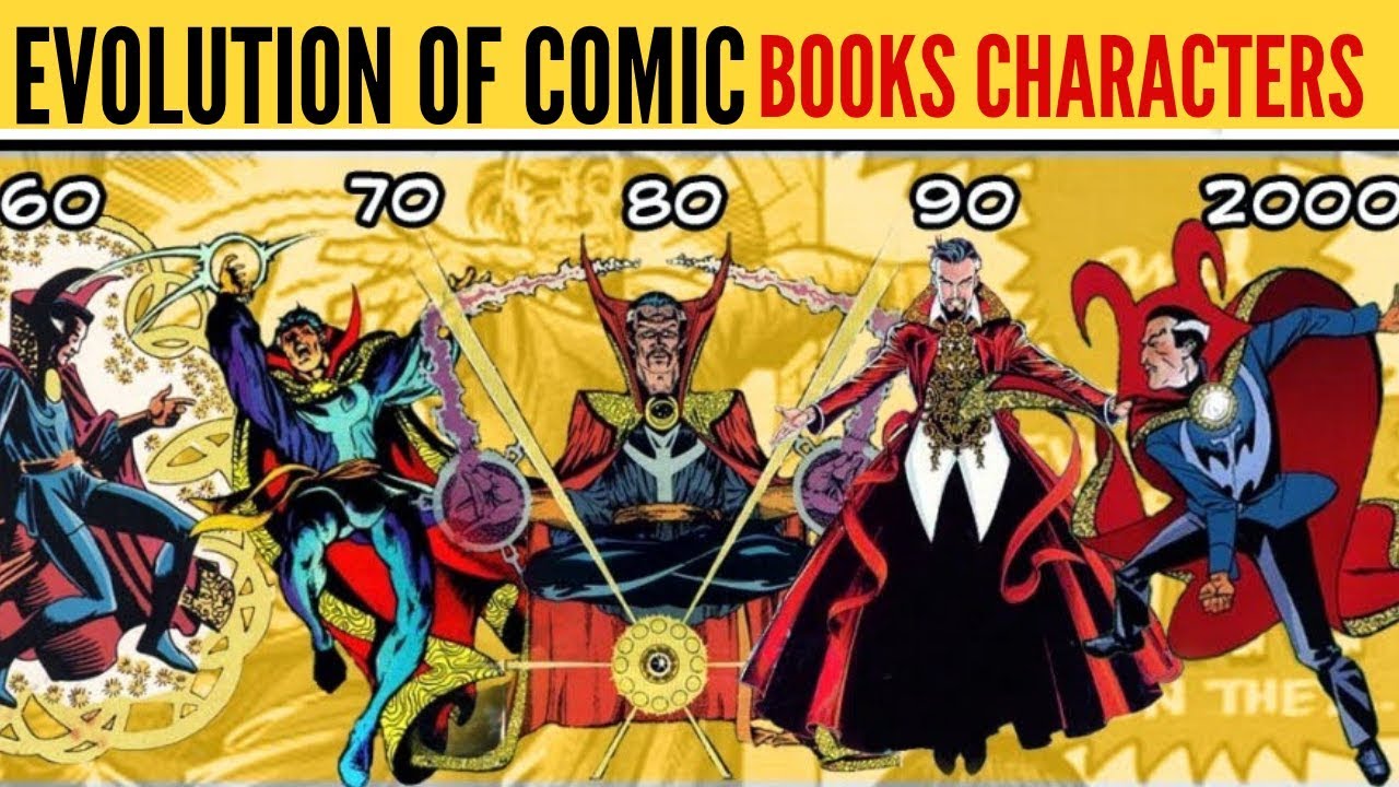 Evolution of Comic Book Characters Throughout the Years Picsfun - YouTube