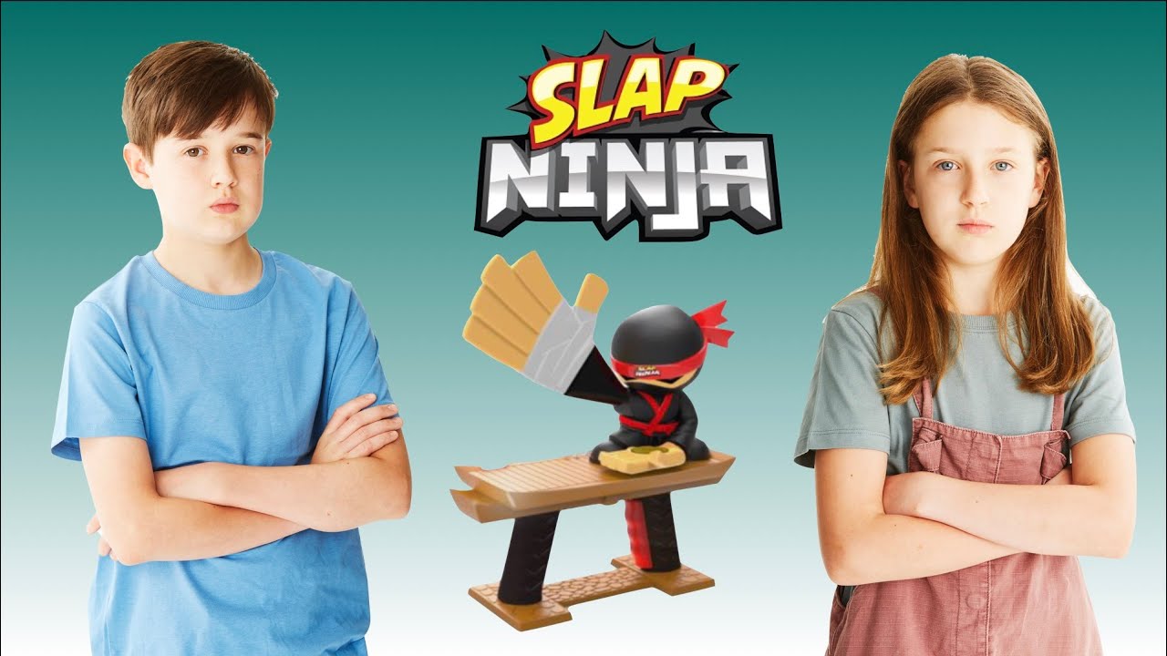The Kids Try out Slap Ninja Game - YouTube