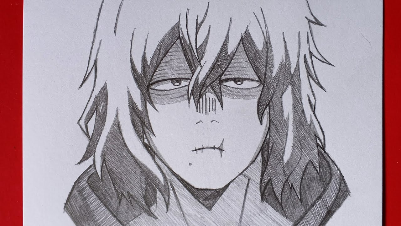 Anime Drawing | How to draw Shigaraki from My Hero Academia - YouTube