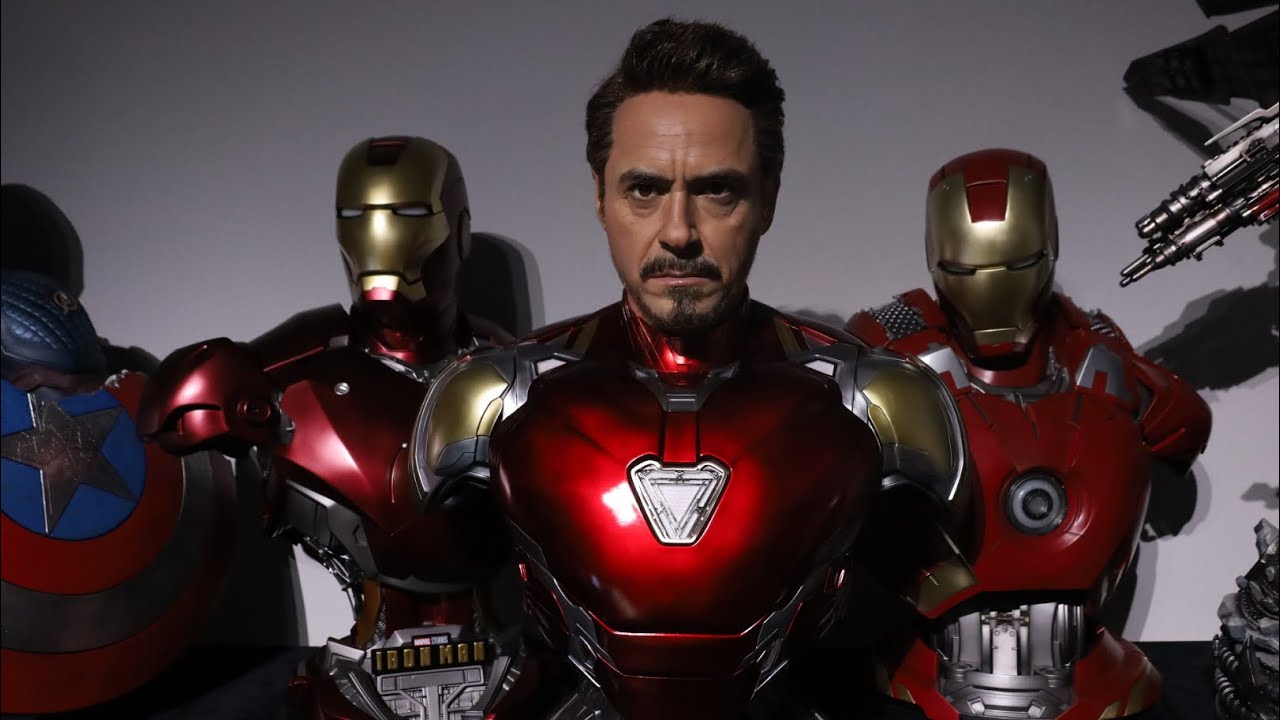 Realistic RDJ life size bust assembly and review - YouTube