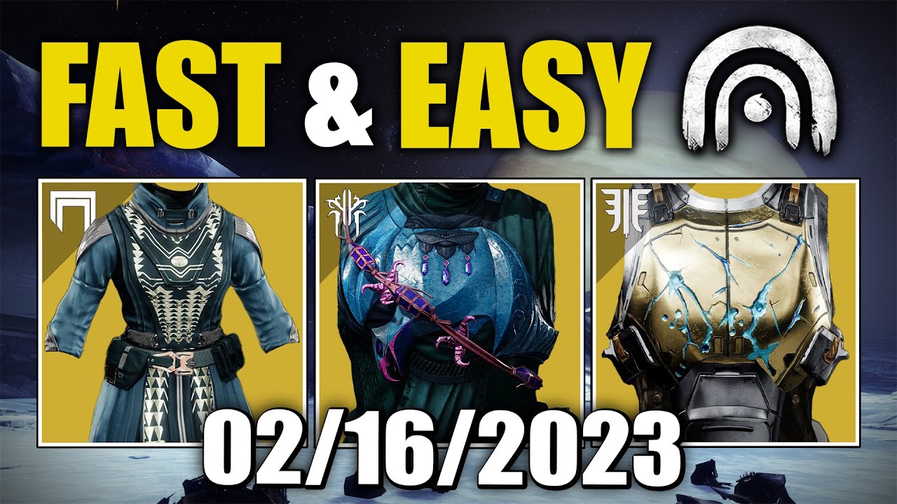 LEGEND LOST SECTOR TODAY - Exotic Chest "ALL CLASSES" 02/16/2023 - YouTube