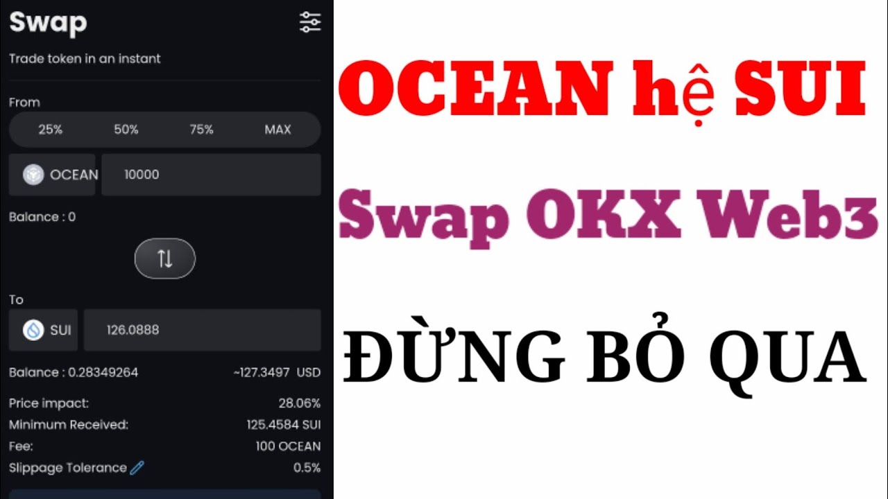 OCEAN hệ SUI Kèo Này Không Chơi Thì Chơi Kèo Nào Siêu Ngon Bổ Swap Ngay ...