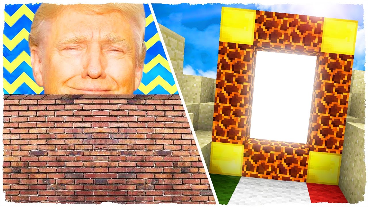 👉 COMO HACER UN PORTAL A LA DIMENSIÓN DE DONALD TRUMP - MINECRAFT - YouTube