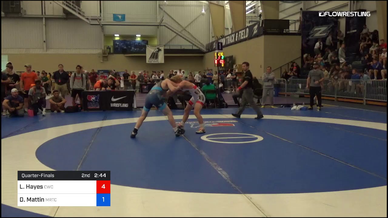 61 Kg Quarterfinal Louie Hayes Cavalier Wrestling Club Vs Drew Mattin ...