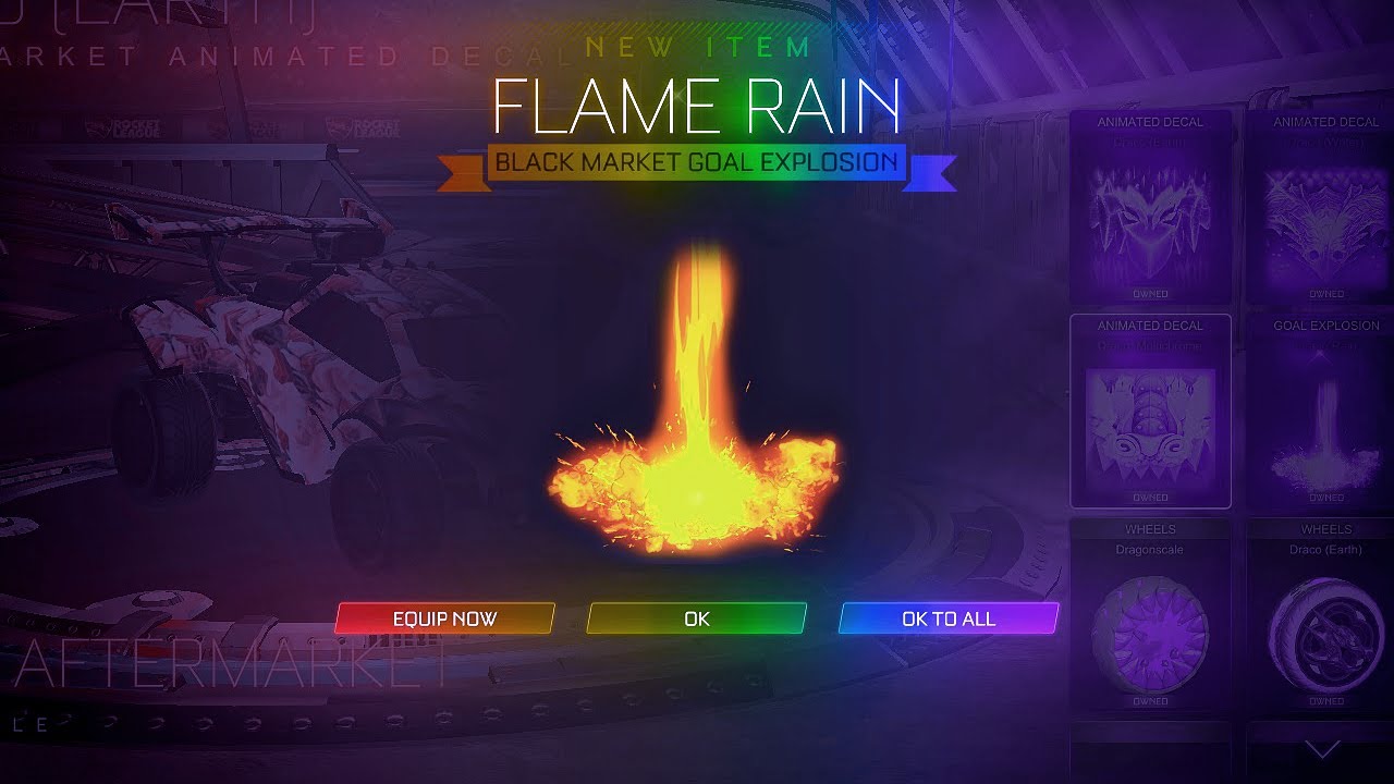 I GOT THE *NEW* FLAME RAIN GOAL EXPLOSION IN ROCKET LEAGUE! | BEST GOAL ...