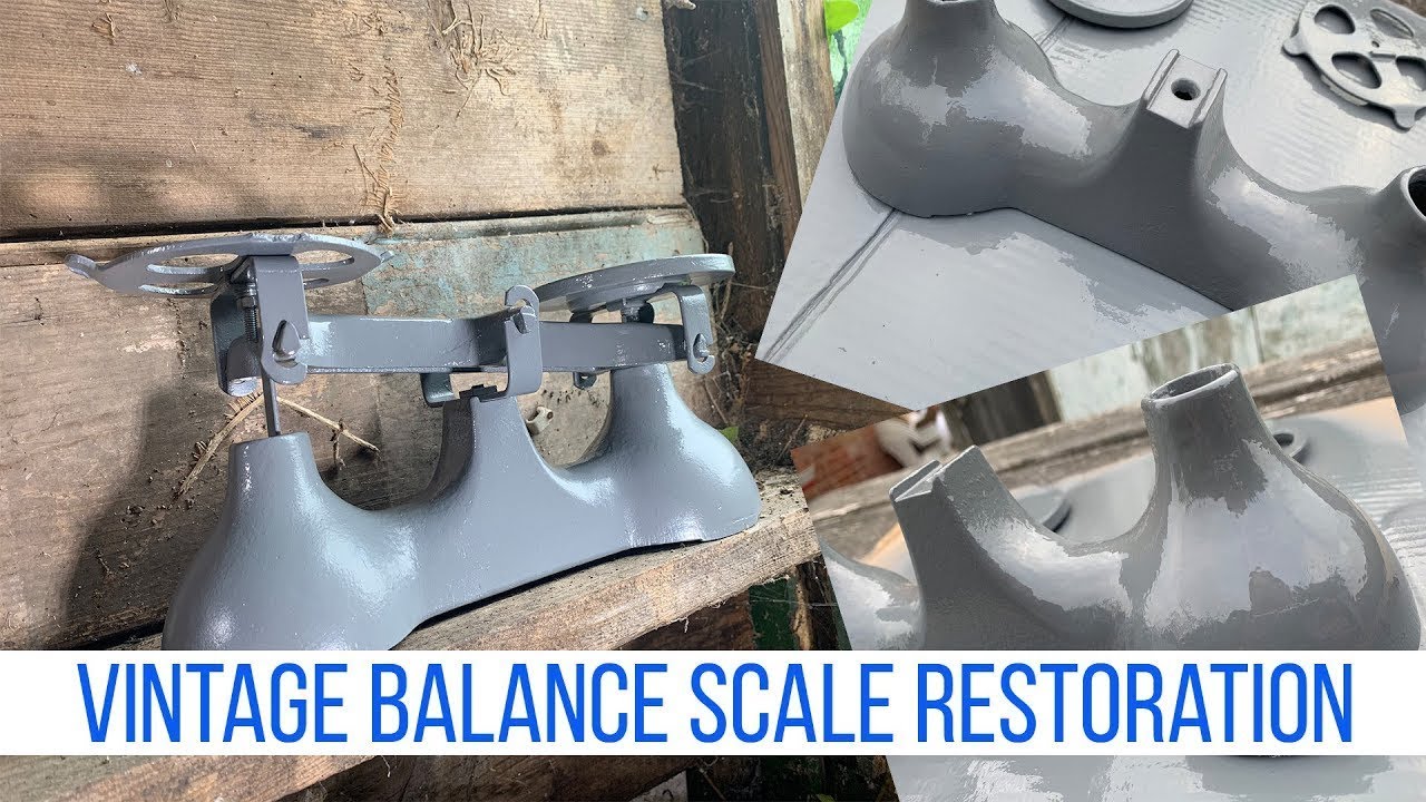 Antique Balance weighting scales - RESTORATION - YouTube