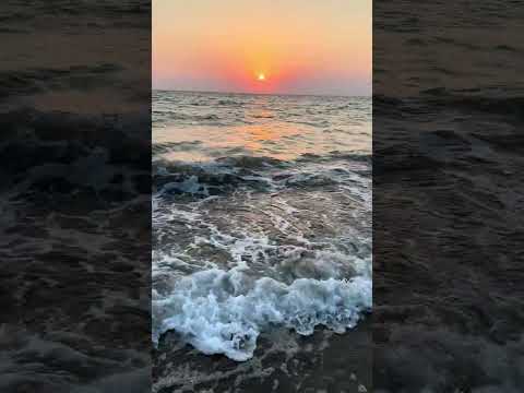 Dalga Sesleri ile Huzuru Keşfedin 🌊 Gün Batımı, Deniz ve Rahatlatıcı Doğa Sesleri #video #youtube 