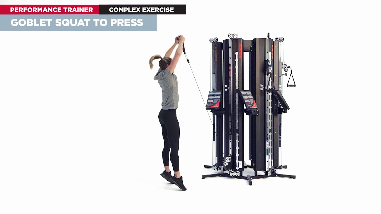 Goblet Squat To Press - YouTube