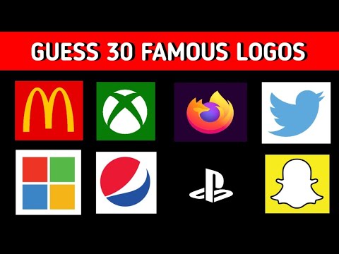 Guess The 30 Famous Logos | 30 Easy Logos | Quiz Game - YouTube
