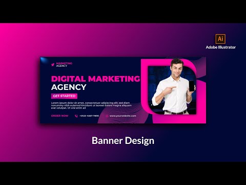 Facebook Cover Banner Design in Adobe Illustrator Tutorial | How to ...