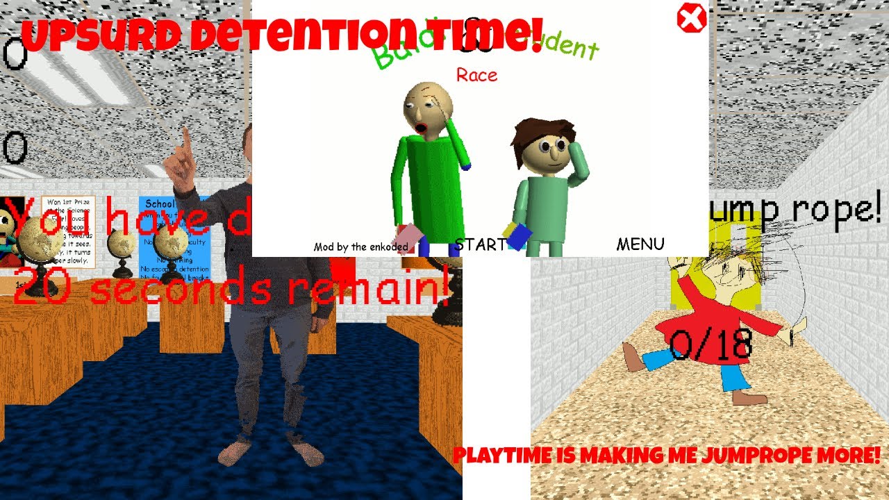 Baldi and Student race full walkthrough (no deaths) - YouTube