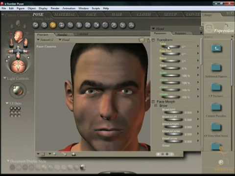 Poser 7 Tutorial - Beginners, Parameter basics - YouTube