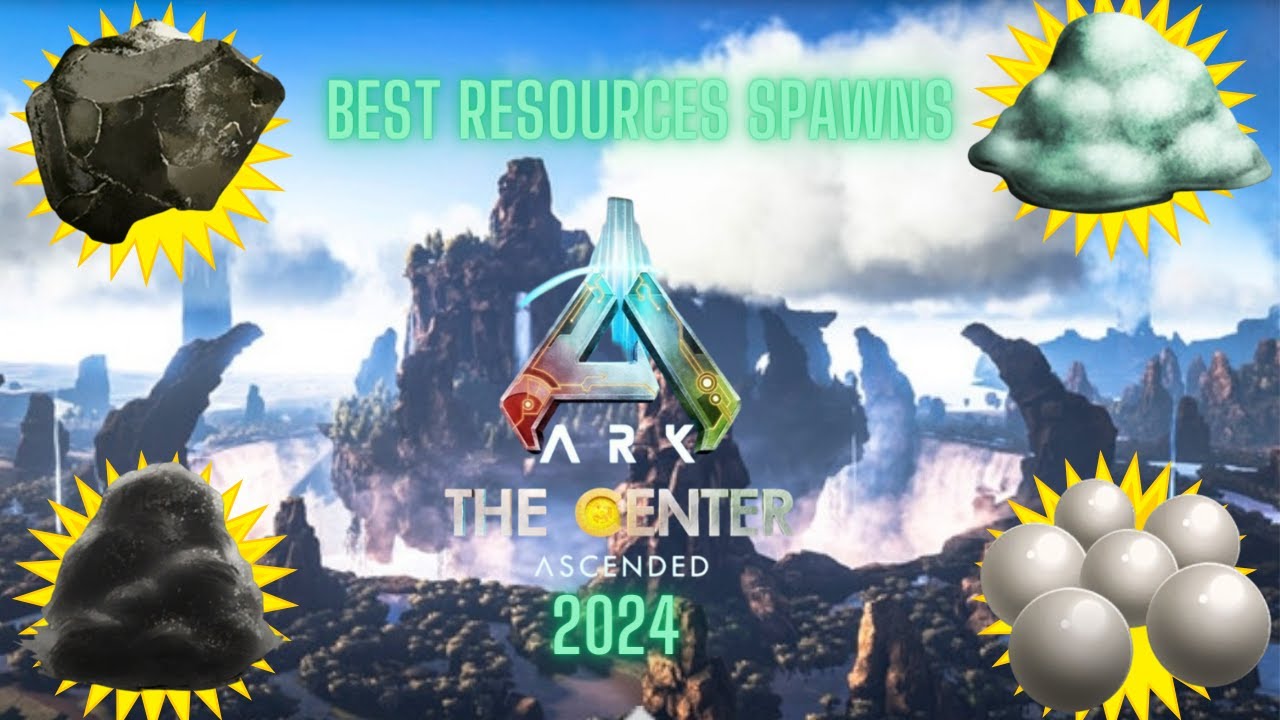BEST Resource Spots On The NEW Center Map | Ark Survival Ascended - YouTube
